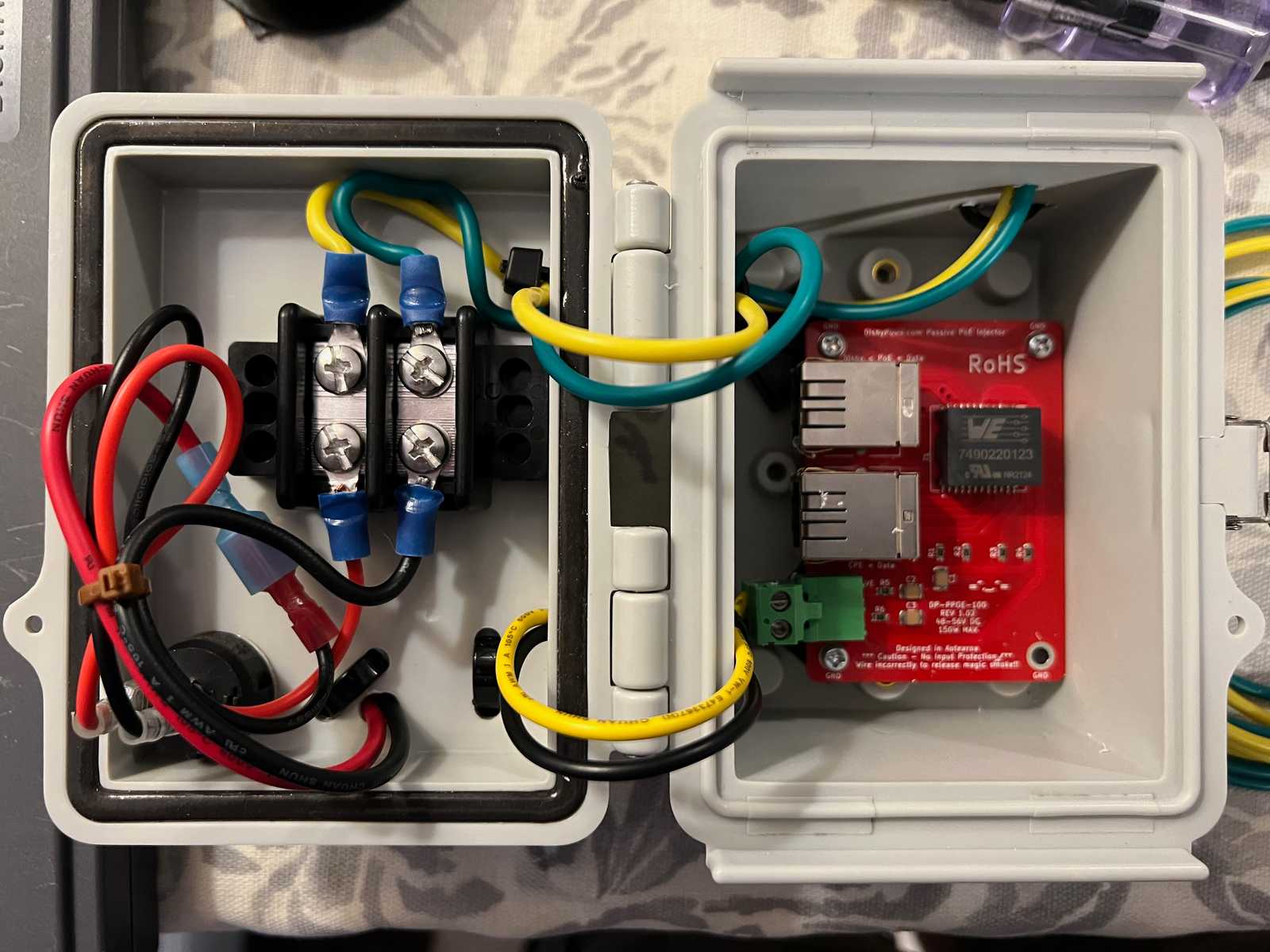POE box internals.
